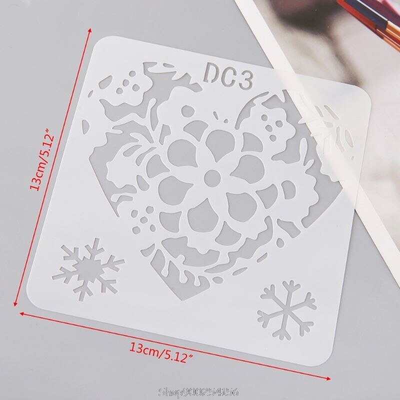12Pcs Flower Heart Drawing Molds Plastic Children ... – Vicedeal