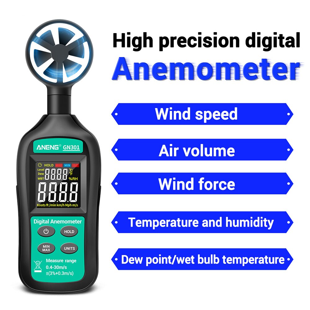 Handheld Digital Anemometer High Precision Wind Sp... – Grandado