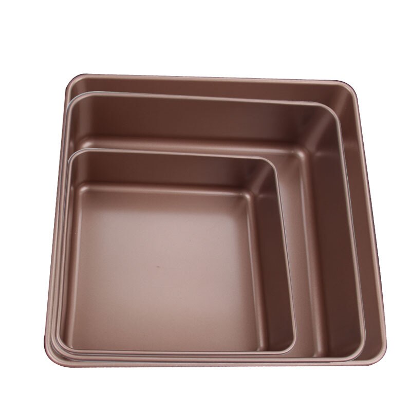 Non-Stick 3 Size Square Cake Baking Pan Carbon Ste... – Grandado