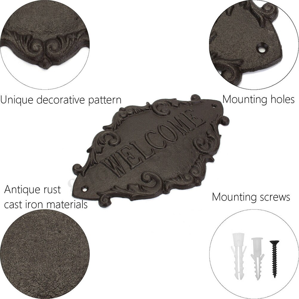 Welcome Sign Restaurant Ornaments Durable Easy Ins... – Vicedeal