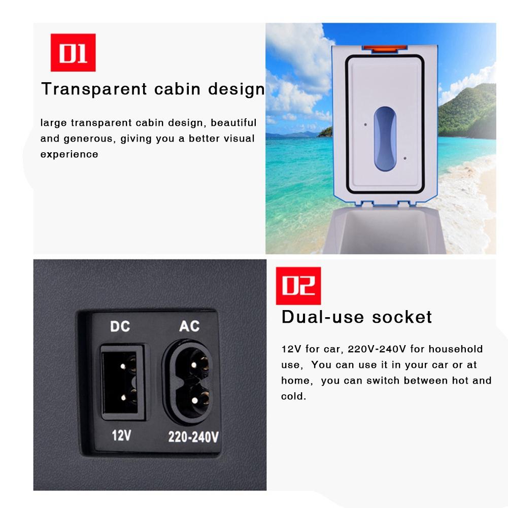 10L Portable Cooler Refrigerator Car Home Dual-use... – Grandado