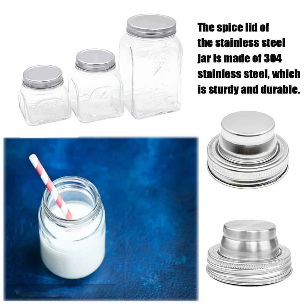 Jar Lids Jar Shaker Lids Stainless Steel Seasoning... – Grandado