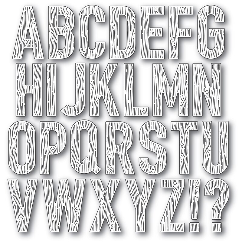 Wood Grain English Alphabet Metal Cutting Dies For... – Grandado