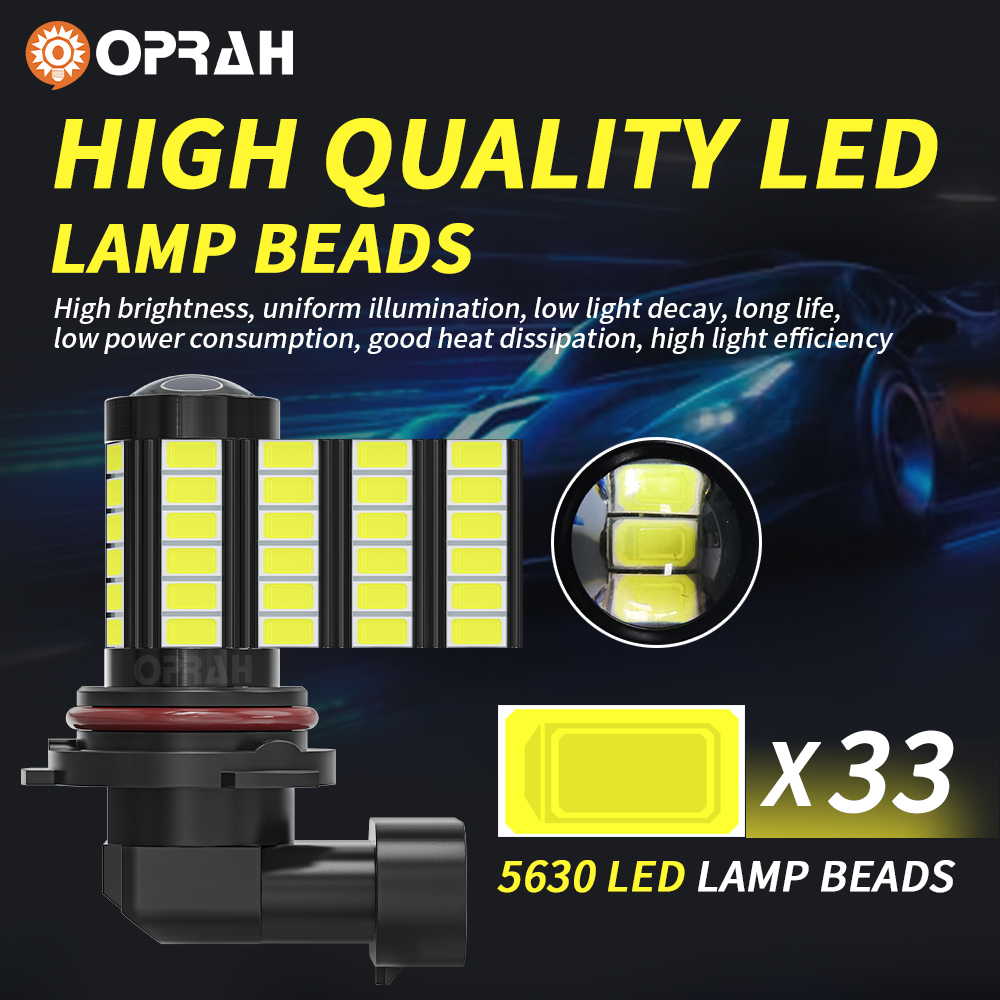 Oprah 2 Stück LED H7 H11 H8 H9 Nebelscheinwerfer 1... – Grandado
