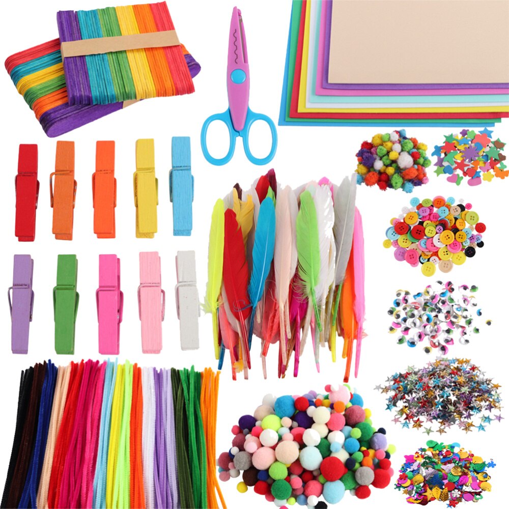 1 Set/1000 Pcs Colorful Plush Twisted Sticks Acces... – Grandado