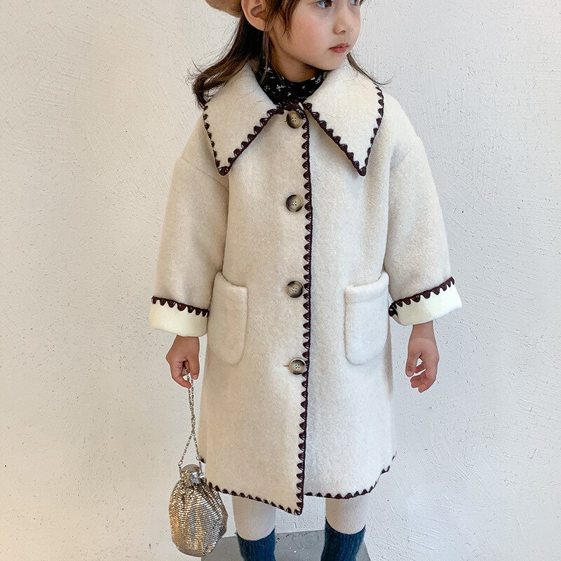 Autumn Winter Girls Long Sleeve Warm Fleece Coat K... – Vicedeal