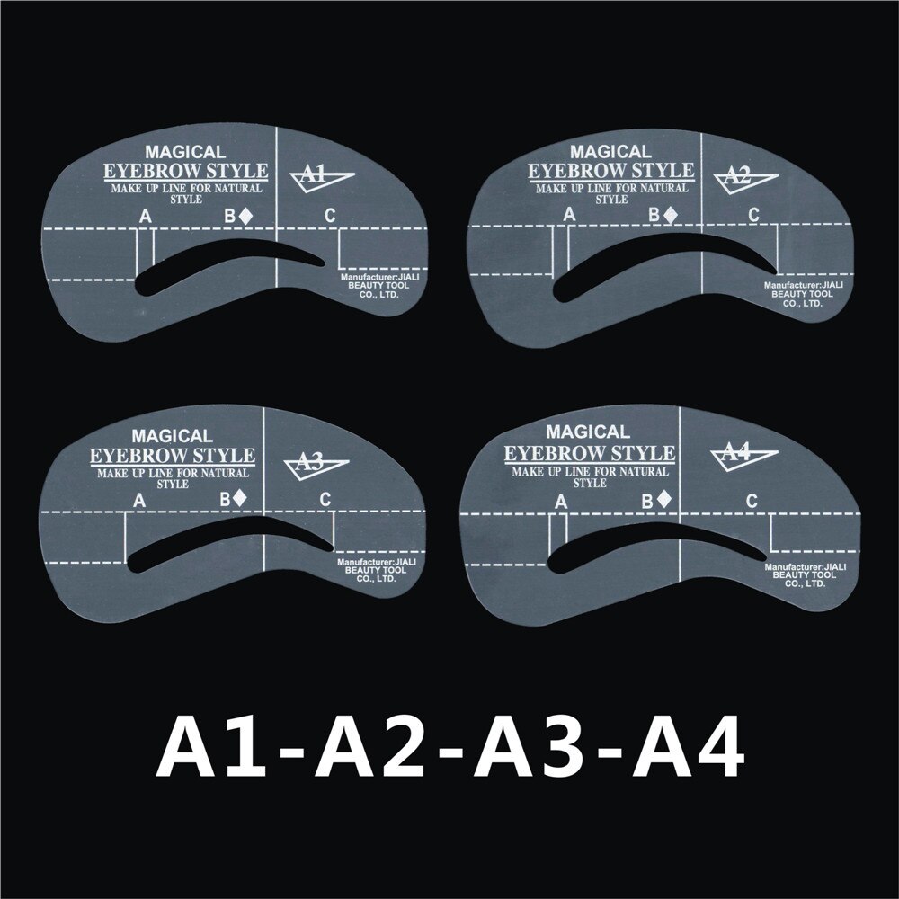 24 Pcs Eyebrow Stencil Stickers Eyebrow Drawing Ca... – Vicedeal