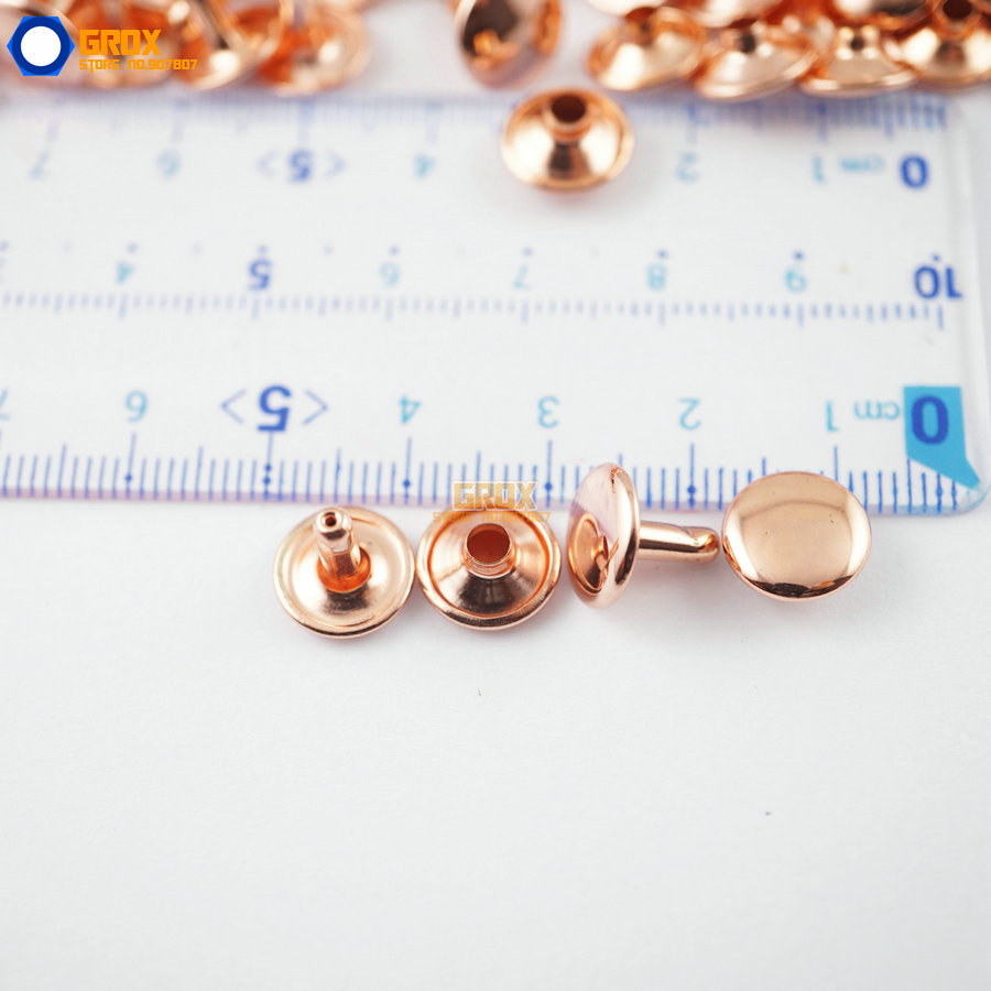 300 set 10*8mm Rose Goud Dubbele Cap Ronde Rapid R... – Grandado