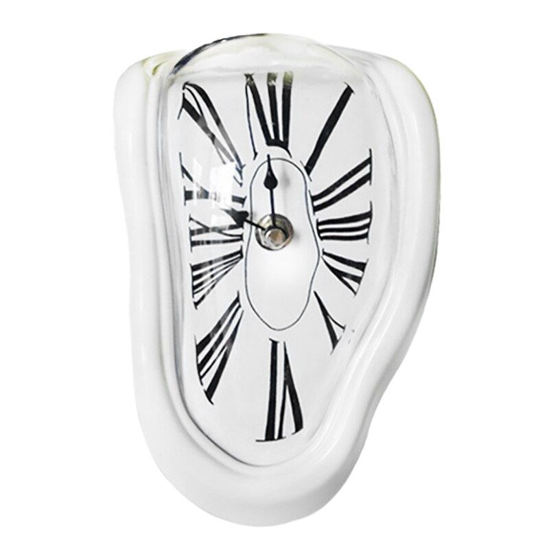 Melting Clock Block-Type Twisted Clock Melted Cloc... – Grandado