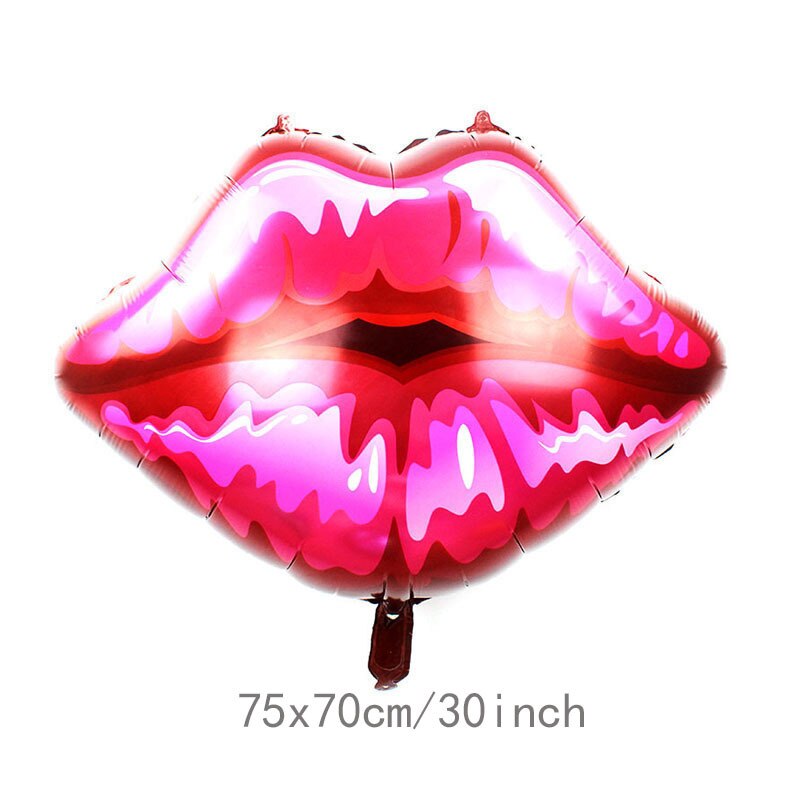 1pcs rode lippen aluminiumfolie ballon roze hart b... – Grandado