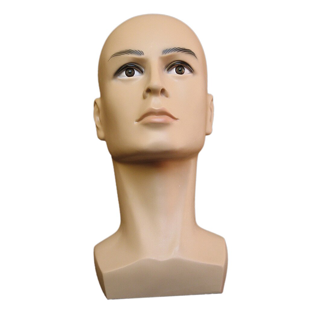 16'' Male FRP Mannequin Head for Wigs, Hats, Sungl... – Grandado