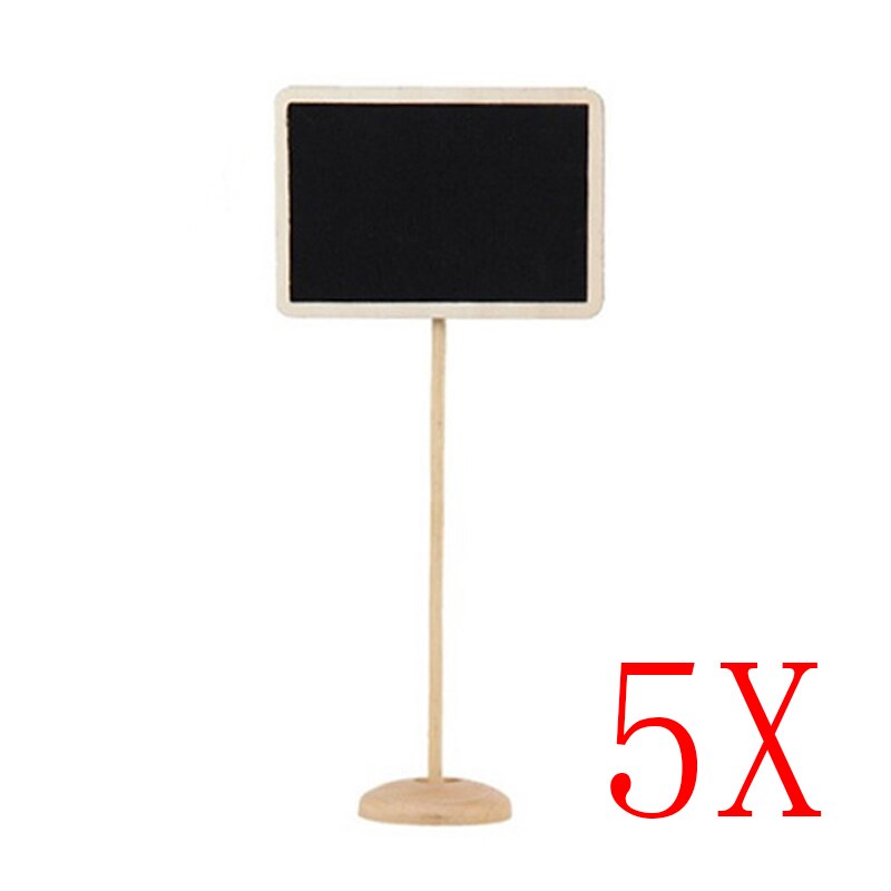 5pcs Wooden Mini Blackboard Chalkboard with Stand ... – Vicedeal