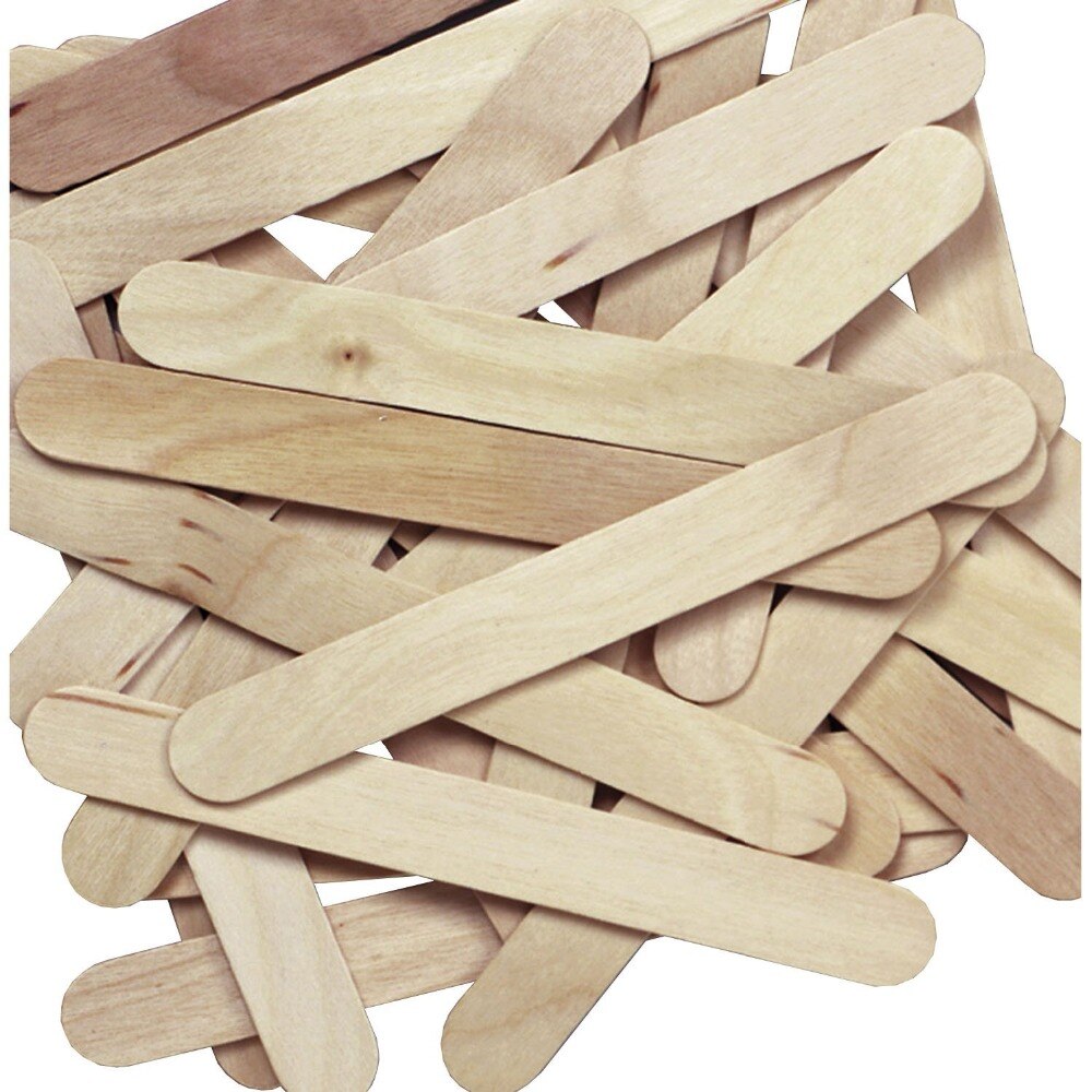 DINIWELL 50 Pcs Wooden Craft Ice Cream Sticks Pop ... – Grandado