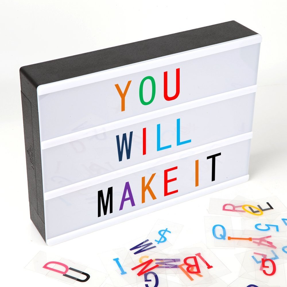 A4 LED Cinematic Light Box with Colorful Letters a... – Vicedeal