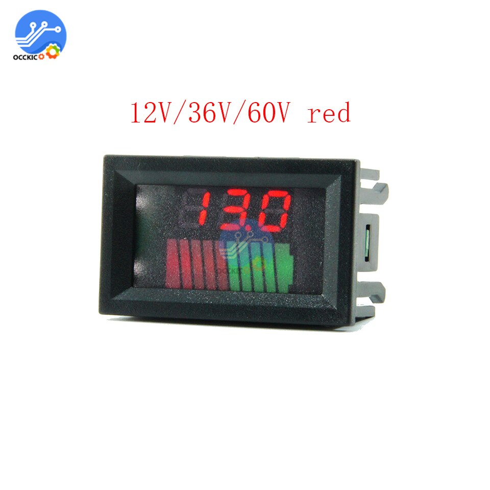 12V/36V/60V 24V/48V/72V 10-segment battery level i... – Grandado