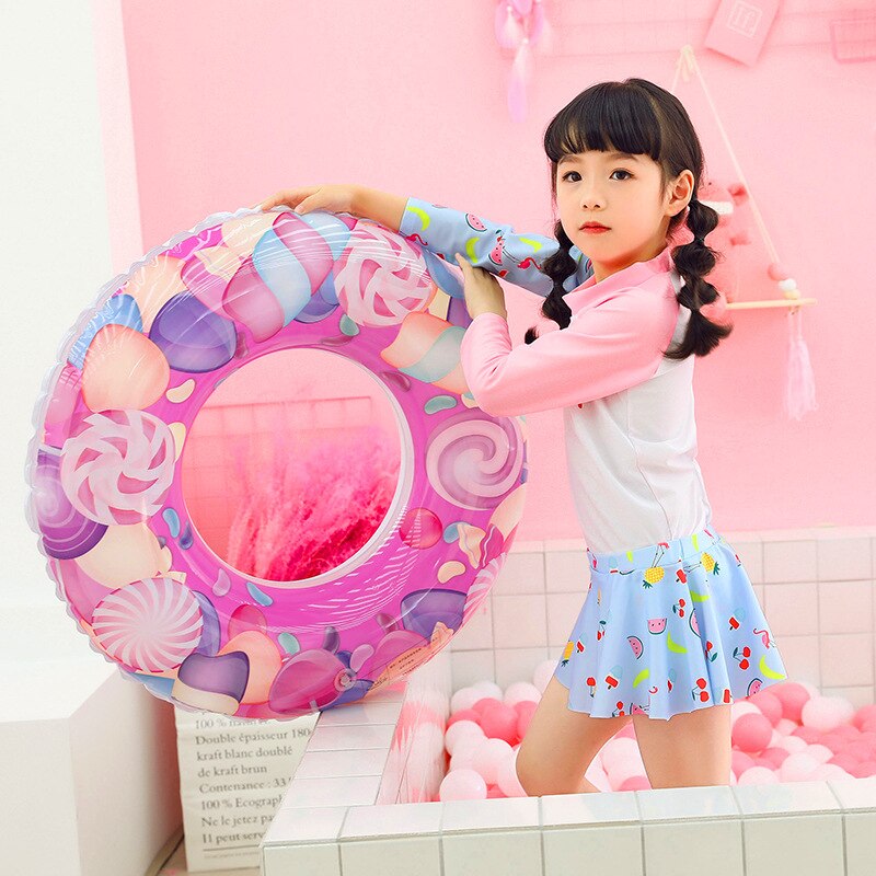 50/60/70/80/90cm Sweet Lollipop Print Swimming Rin... – Vicedeal