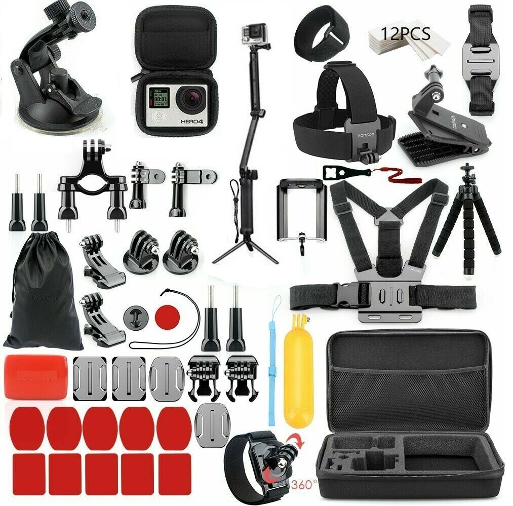 black sports camera accessory kit for GoPro Hero 8... – Vicedeal