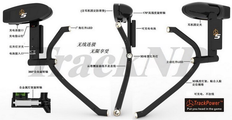 Head sight with active infrared bracket, flight ro... – Vicedeal