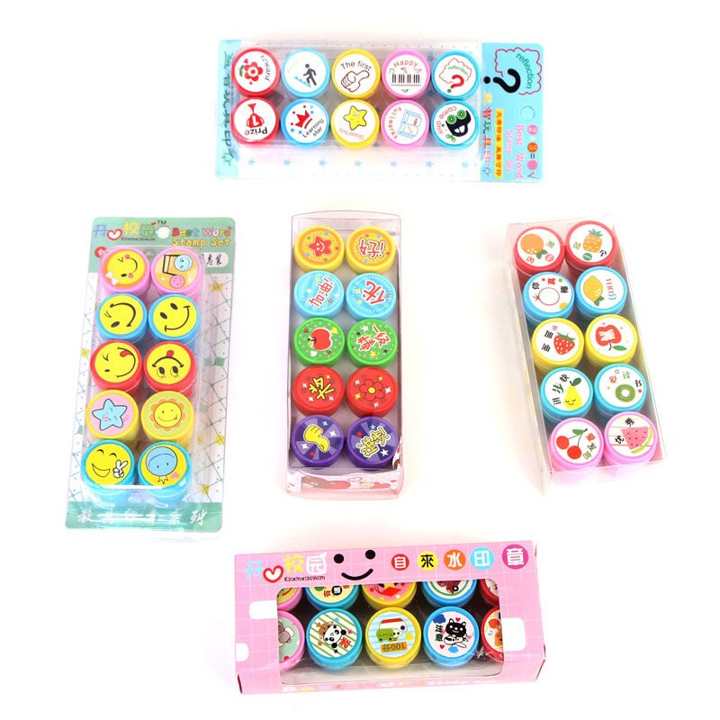 10pcs/set Children Circular Stamps Toys Children's... – Vicedeal