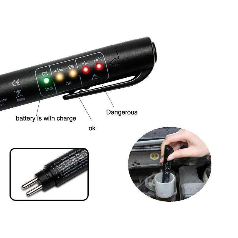 100% Brake Fluid Tester Car Brake Fluid Digital Te... – Vicedeal