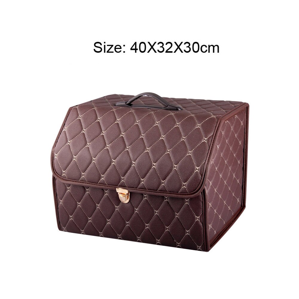 PU Leather trunk organizer Box Storage Bag Folding... – Grandado