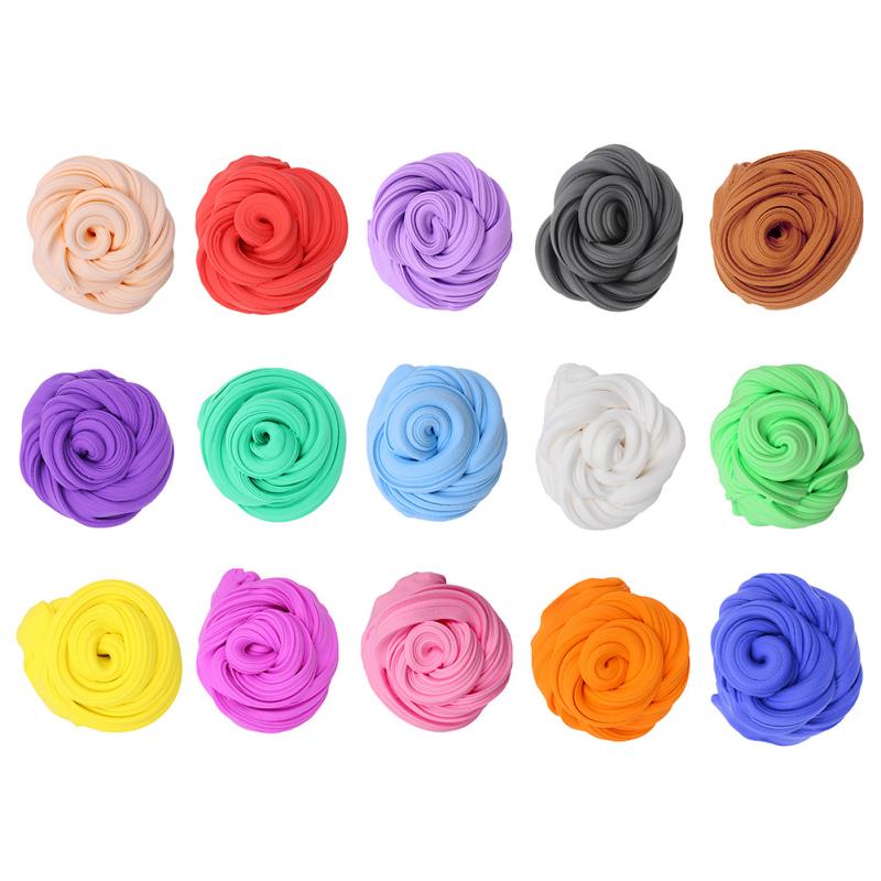 16 Color Fluffy Putty Cloud Slime Plasticine Kids ... – Vicedeal