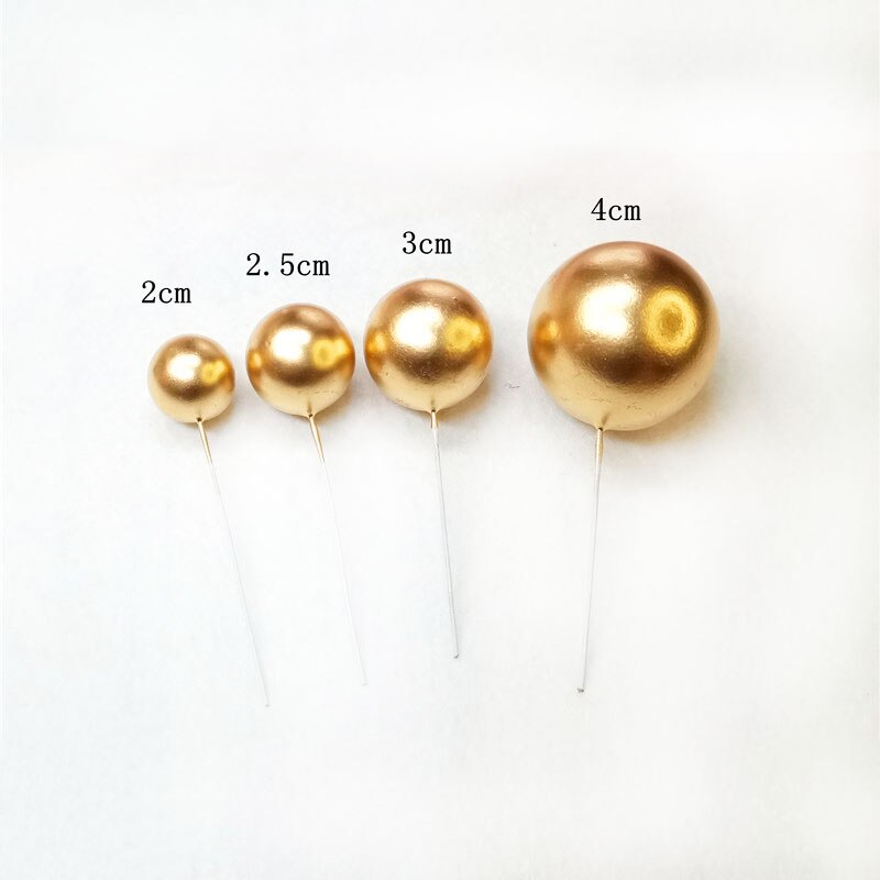Ball topper Gold silver topper balls for Wedding B... – Grandado