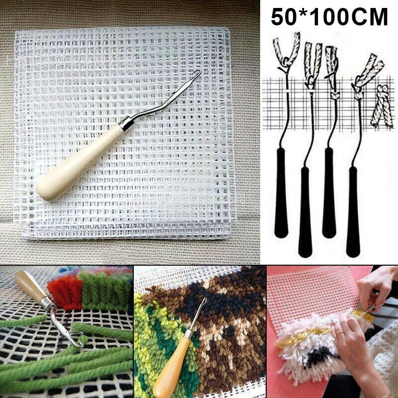 1set DIY Blank Rug Hooking Mesh Canvas Crochet Nee... – Grandado