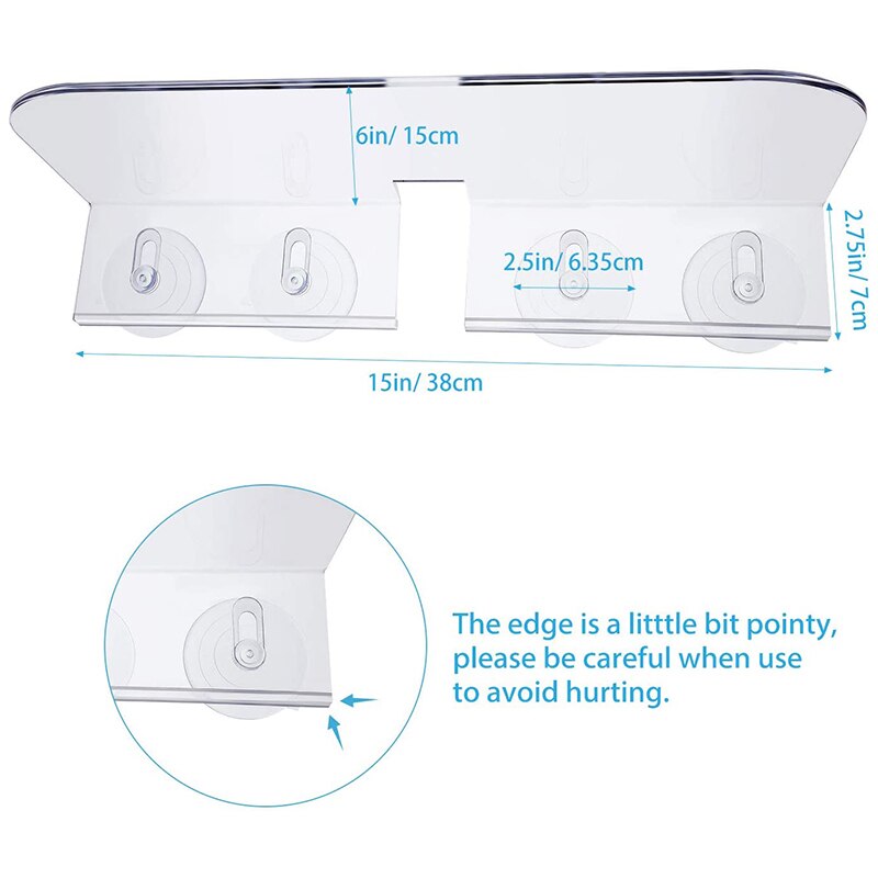 2 Piece Wall Shelf Suction Cup Window Frame Plant ... – Grandado