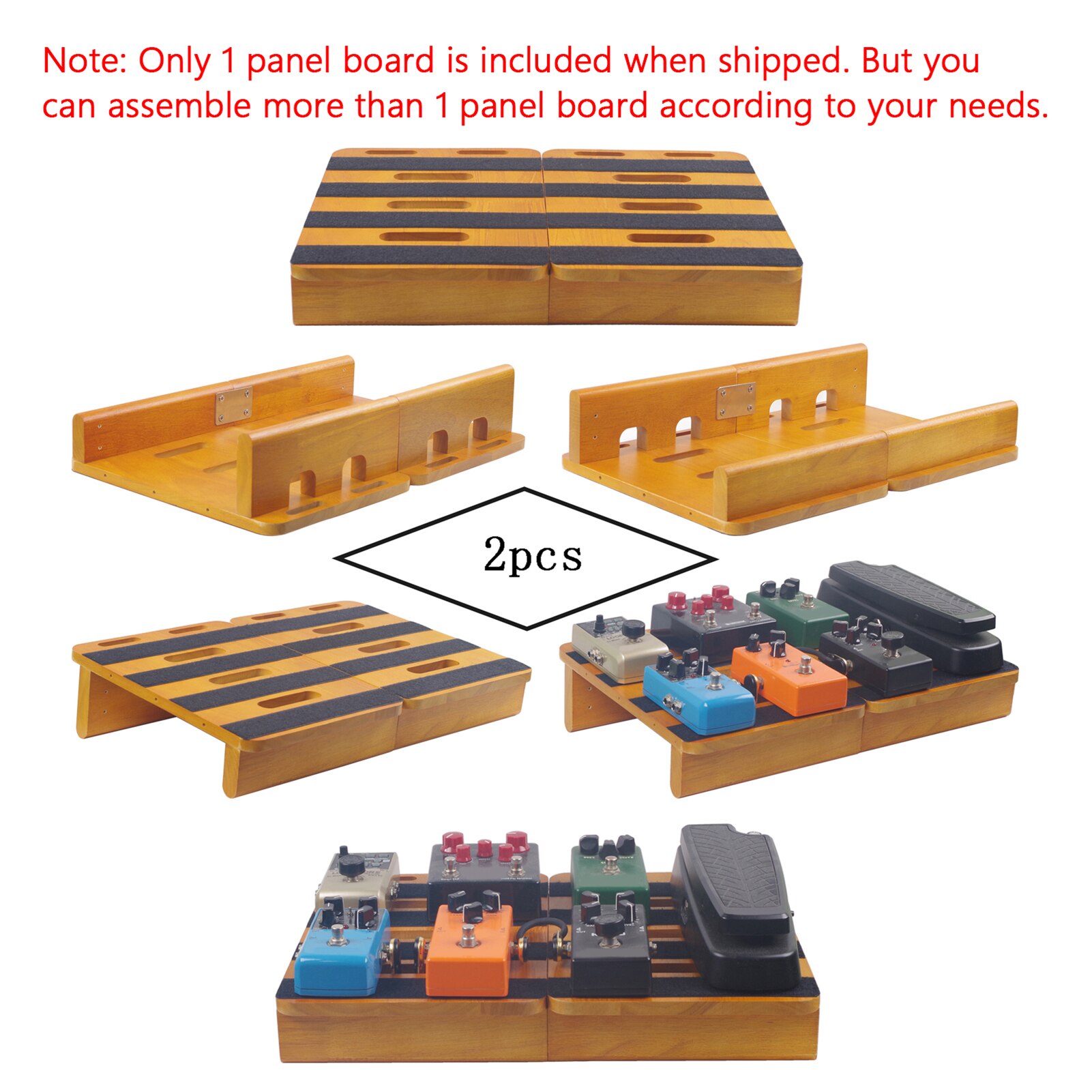 Guitar Effect Pedal Board DIY Kit Solid Wood and A... – Grandado