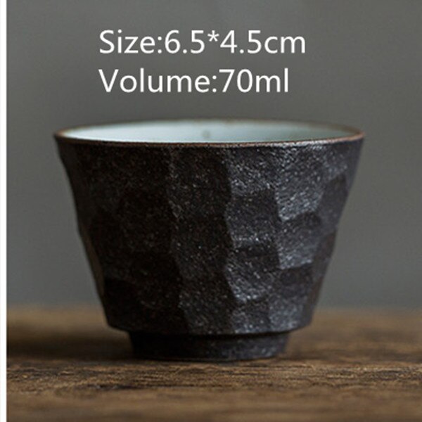 Vintage Puer Tea Bowl Japanese Tea Cup Coarse Pott... – Grandado