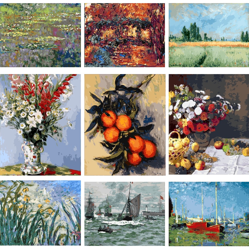 YIJIE DIY Painting By Numbers Claude Monet Impress... – Grandado