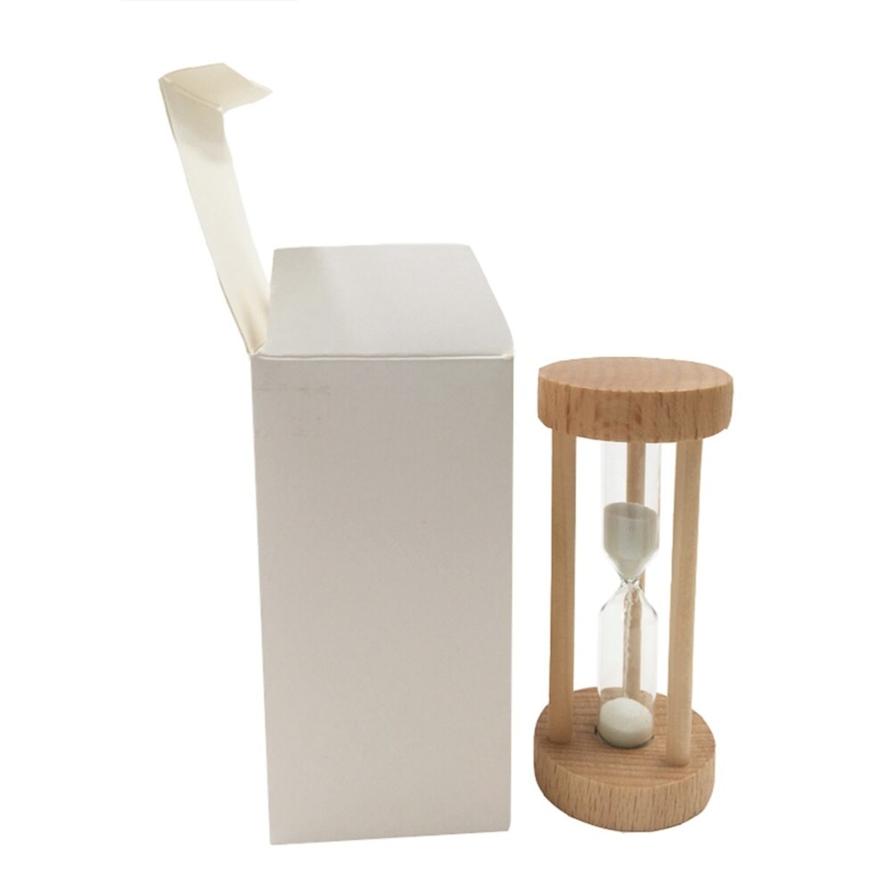 3 Min Houten Zandloper Zandloper Oranje Zand Timer... – Grandado