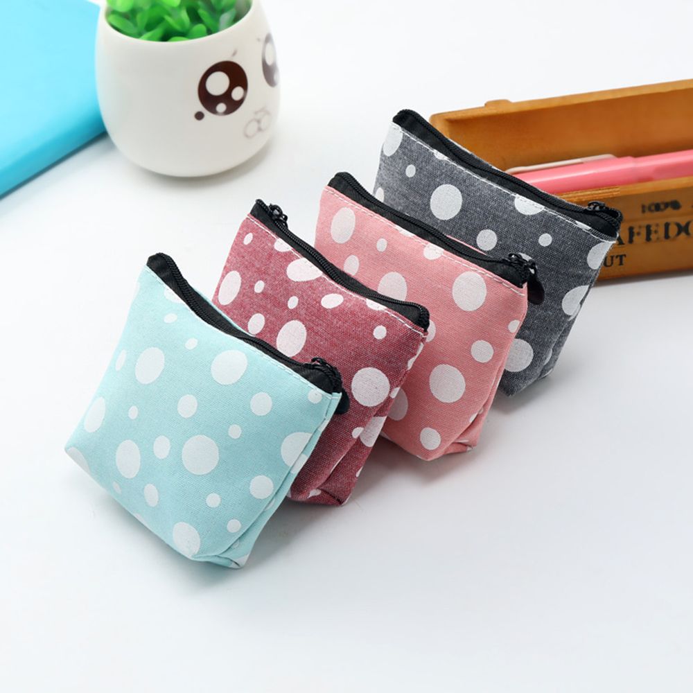 Canvas Coin Purses Women Small Wallet Change Purse... – Grandado