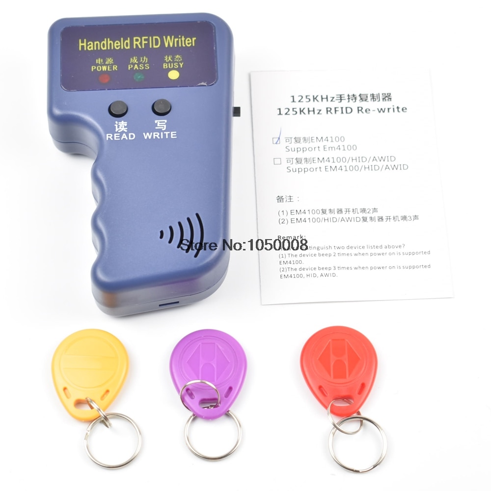 Handheld 125KHz EM4100 RFID Copier Writer Duplicat... – Vicedeal