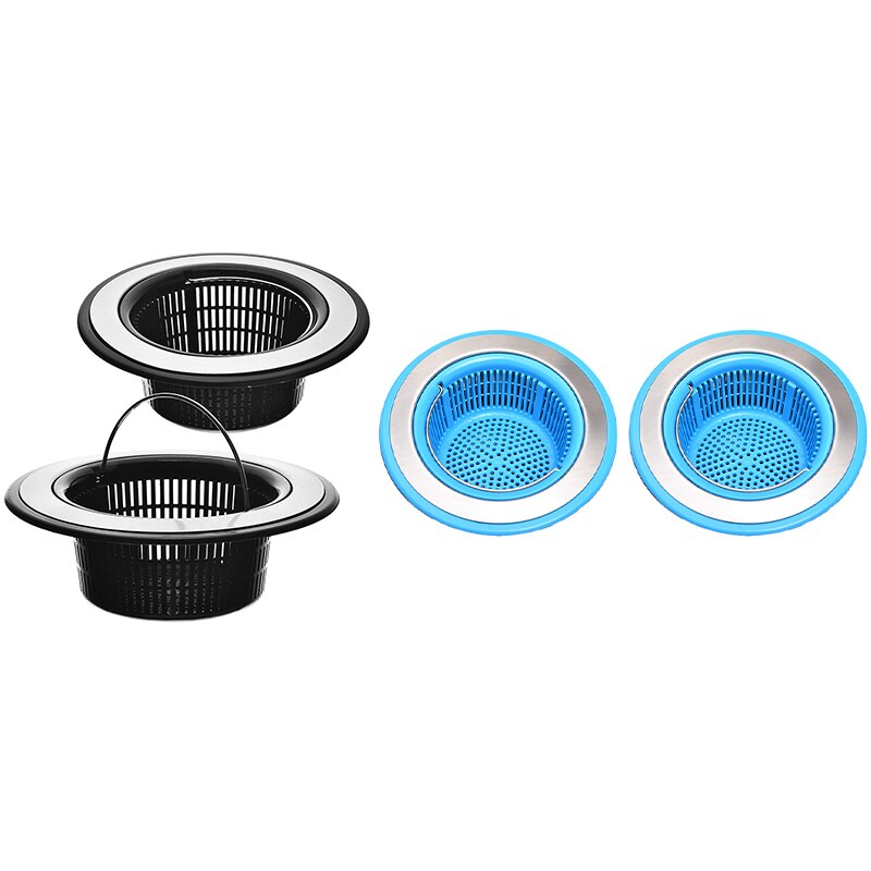 2 Pack - Kitchen Sink Drain Basket Strainer Food C... – Vicedeal