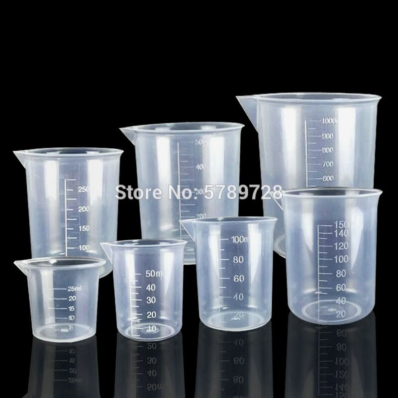 Laboratory plastic beaker with scale Thickened pla... – Grandado