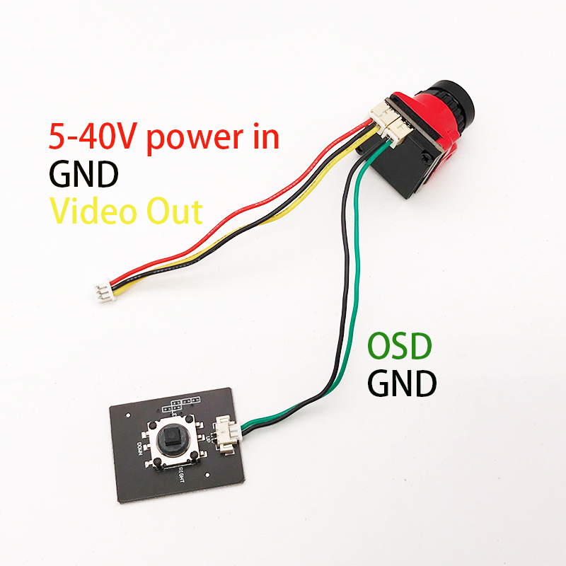 Cmos 1/3 1800TVL Mini FPV Camera 2.1mm Lens Power ... – Grandado