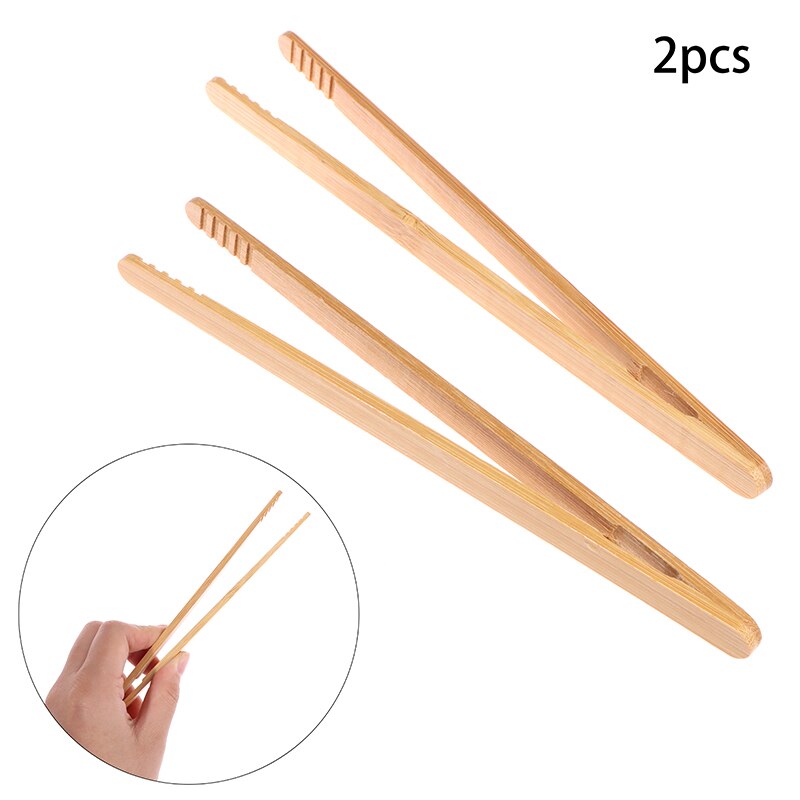 2 Stuks Hout Voedsel Toast Salade Tang Bamboe Tang... – Vicedeal