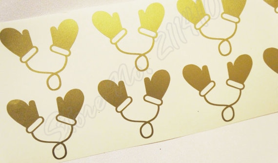 42 Gloves Stickers Winter Mitten Envelope Seal Inv... – Grandado