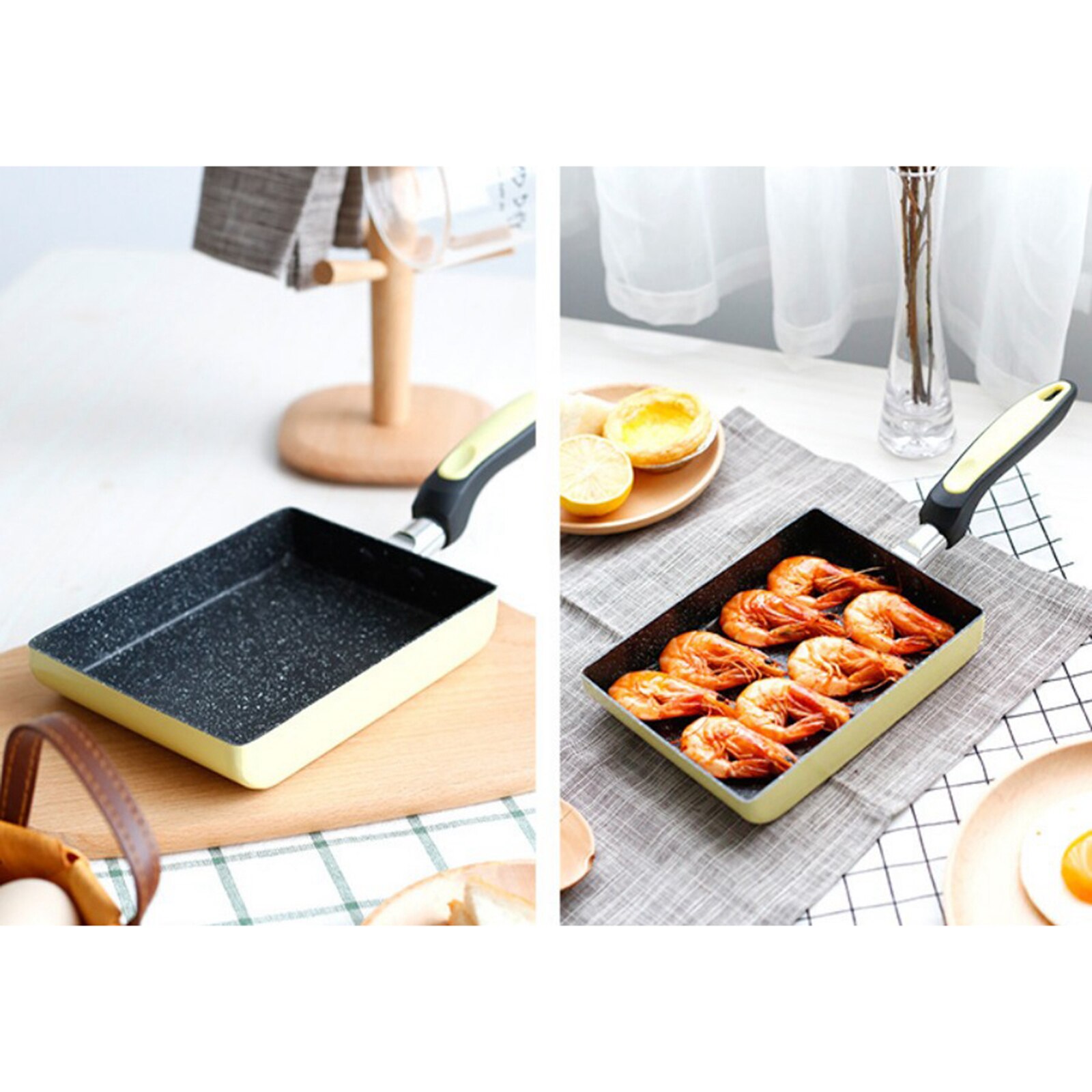 Japanese Rectangular Grill Frying Pan Tamagoyaki E... – Vicedeal