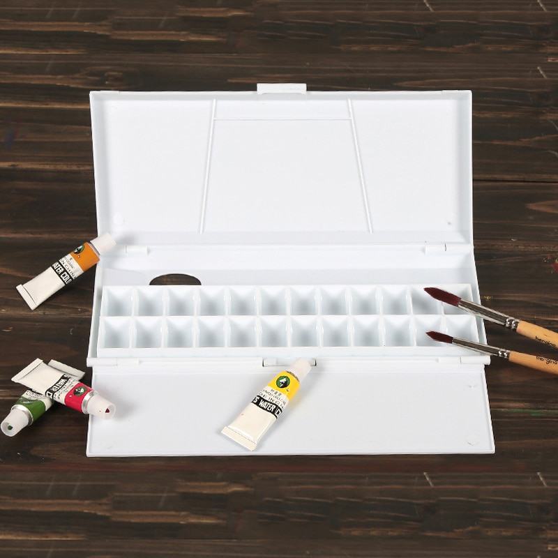 Portable Palette Empty Watercolor Paints Box with ... – Vicedeal