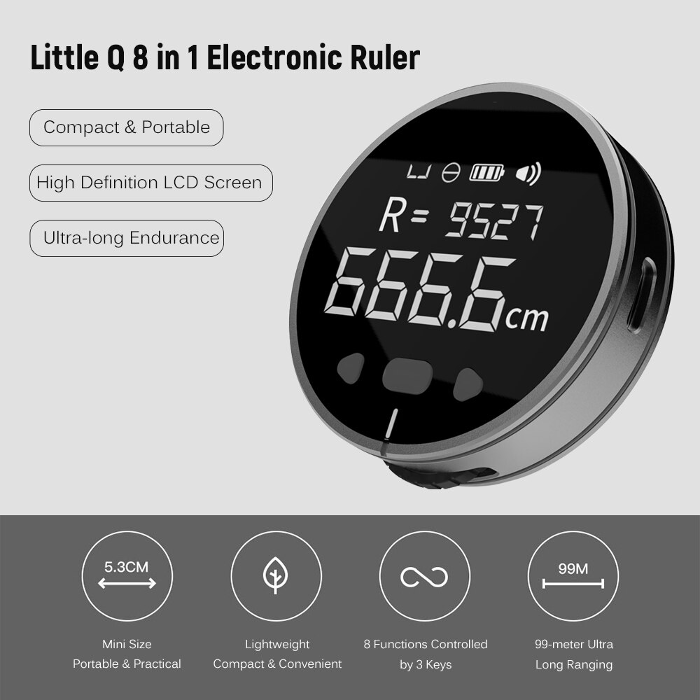Little Q 8 in 1 Electronic Ruler Range Finder 99m ... – Grandado