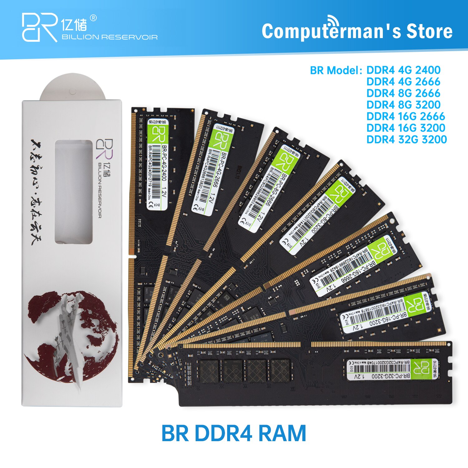 BR DDR3 DDR4 4GB 8GB 16GB 1333 1600 1866 2400 2666... – Vicedeal