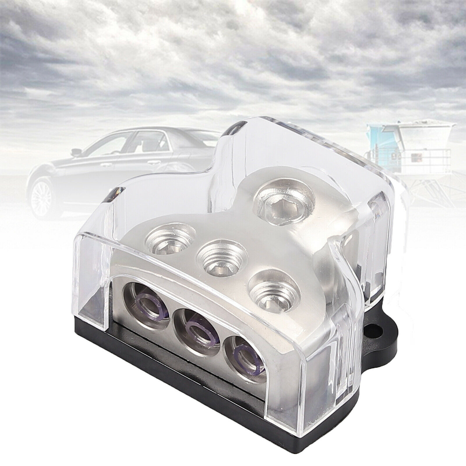 1 In 3 Out Car 1PC Power Distributor Block 3 Way A... – Grandado