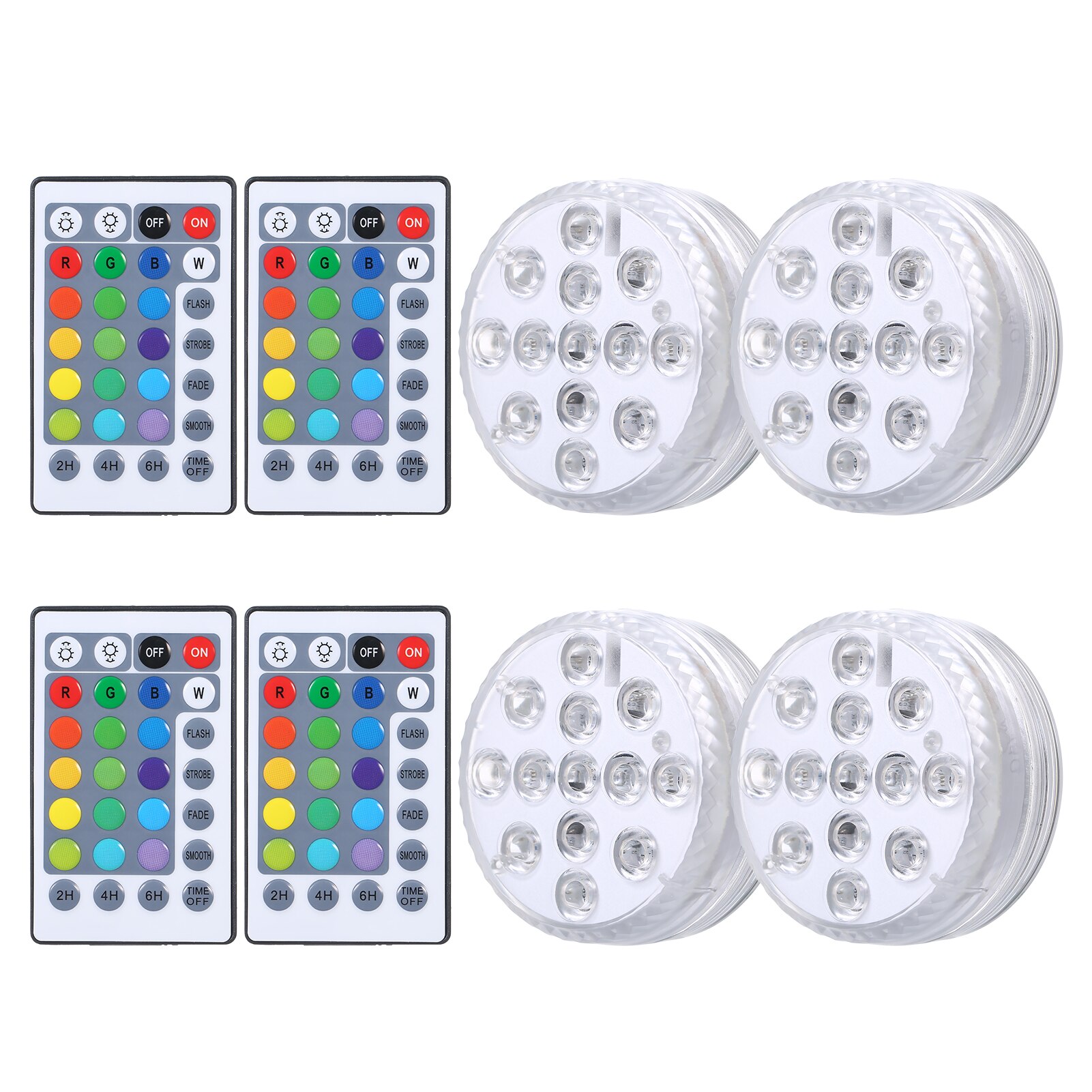 Battery Operated 13Leds Rgb Led Dompelpompen Licht... – Grandado