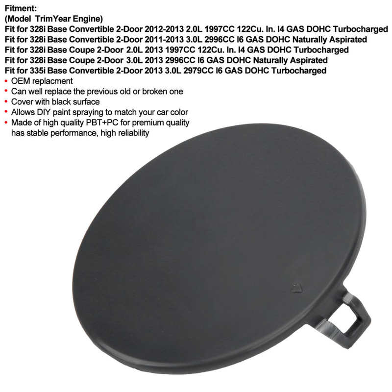 Tow Eye Cap Voorbumper Tow Eye Cover Trekhaak Cap ... – Vicedeal