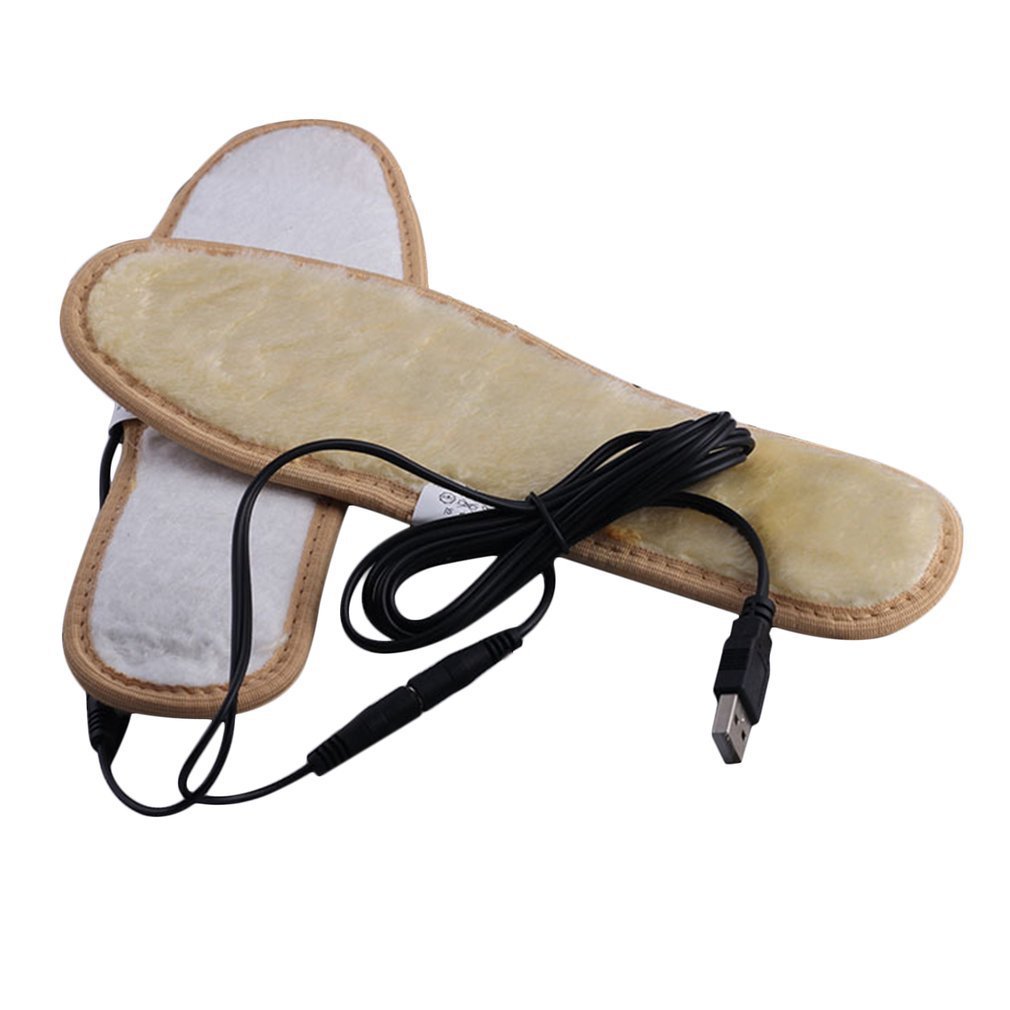 1 par usb-opladning el-varme indlægssåler blød ply... – Grandado