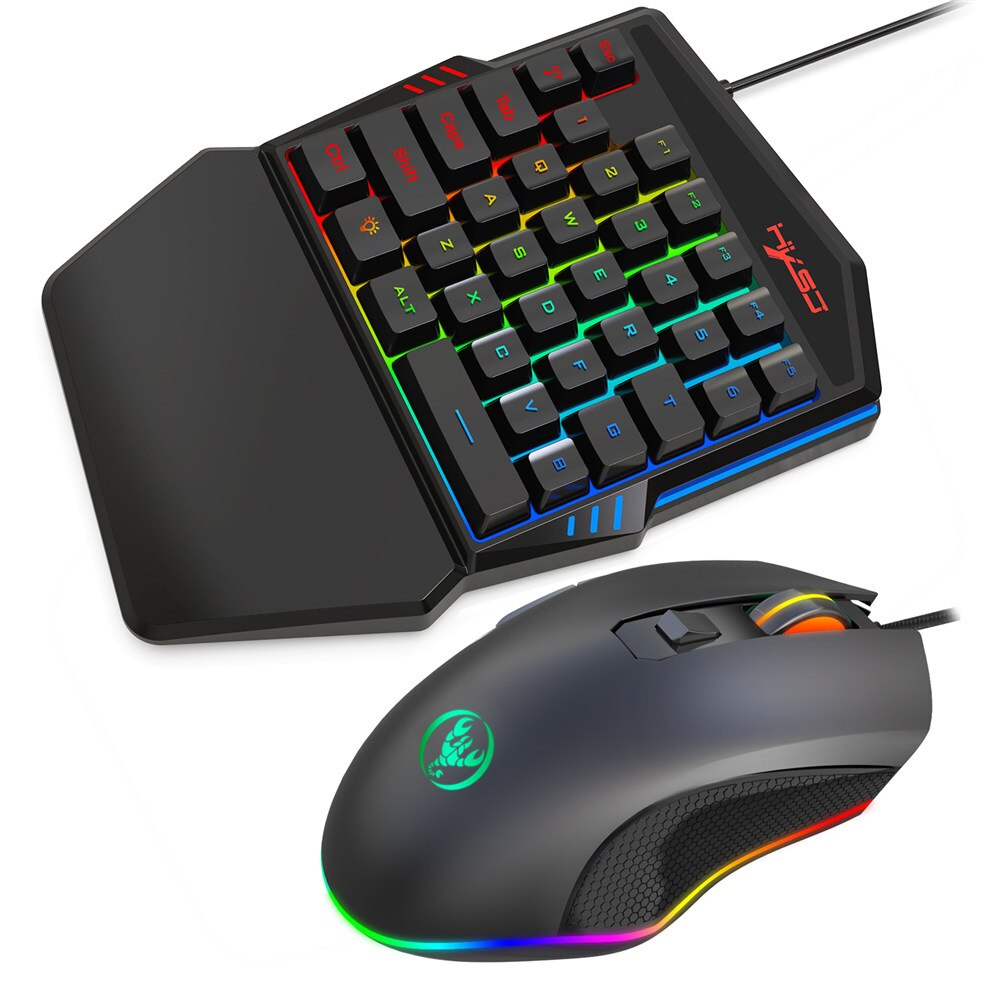 Portable One-Handed Mechanical Gaming Keyboard 640... – Grandado