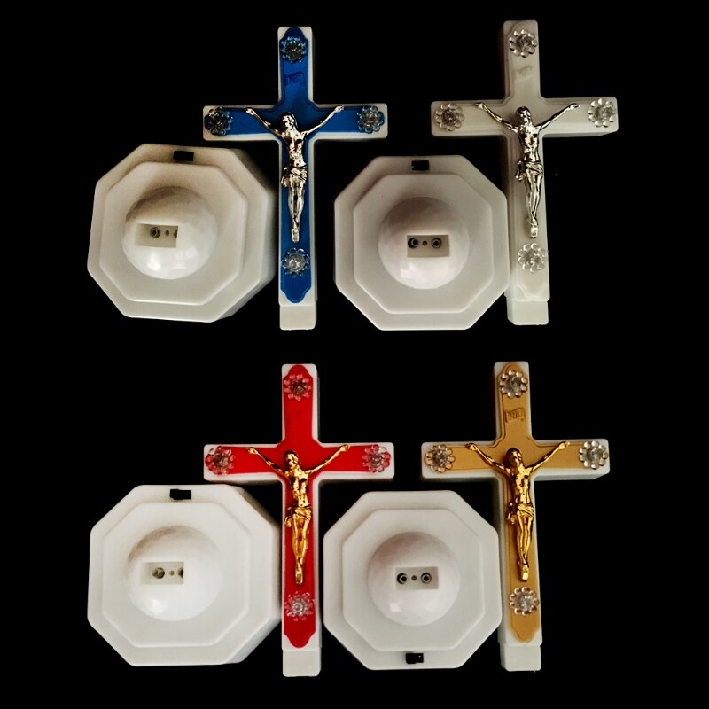 Vintage Boutique LED Light Christ Jesus Icon Cross... – Grandado